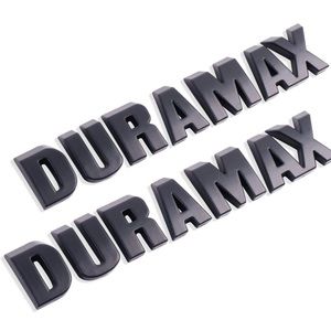 Durmax | Accessories | Duramax Side Of Truck Matte Black Emblems 2 ...